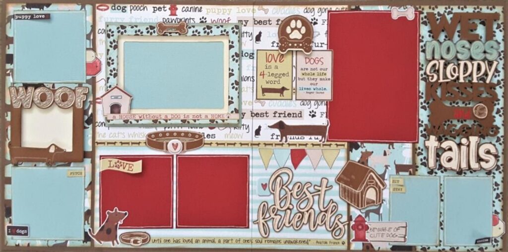Best Friends – Double Page Layout - @Scrapbooking